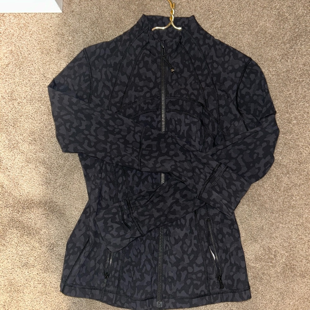 Lululemon Define Jacket - Black Cheetah Print - Gem